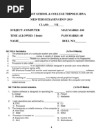 ICT Final Exam For Grade 7 | PDF | Computer Data Storage | Input/Output