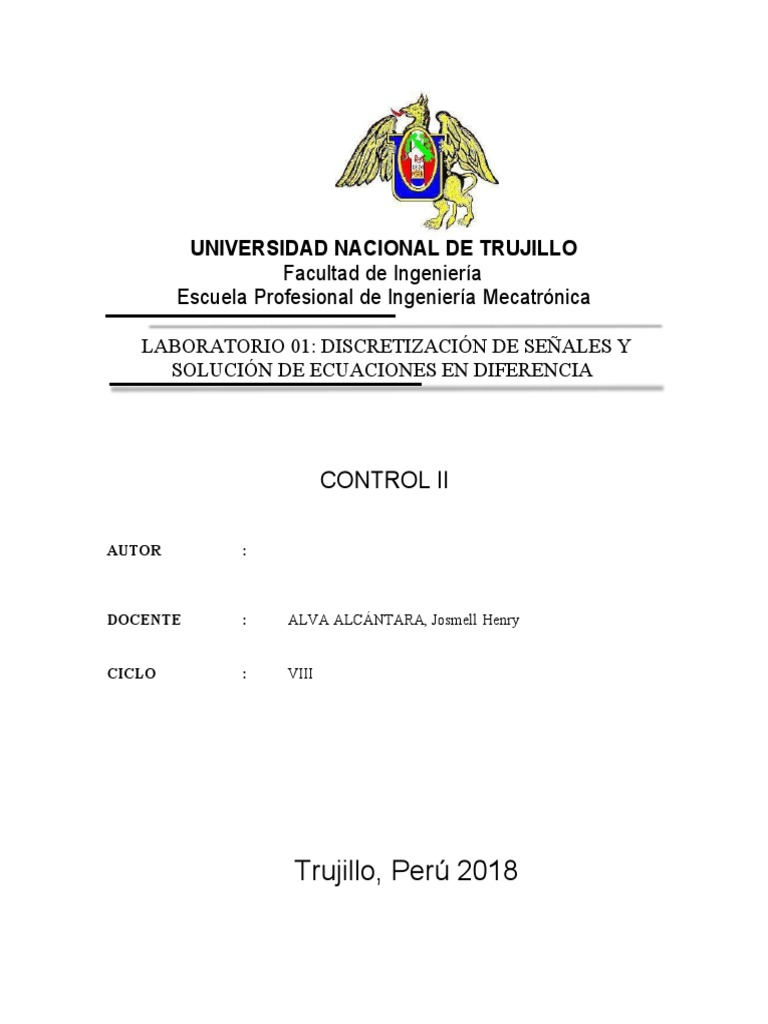 Lab01 Final v2 | PDF | Circunvolución | Ecuaciones