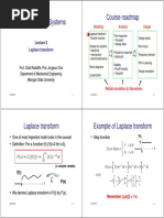 Laplace Transform Cheat Sheet | PDF