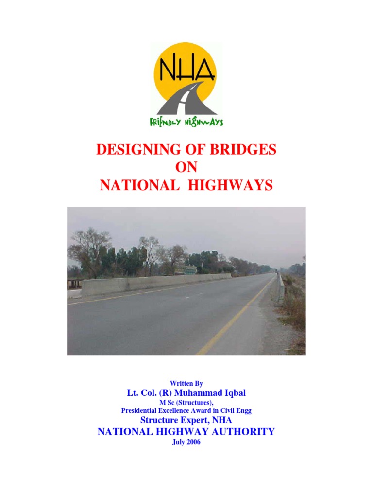 Designing of Bridges On National Highways Nha 2006 PDF | PDF | Sidewalk ...
