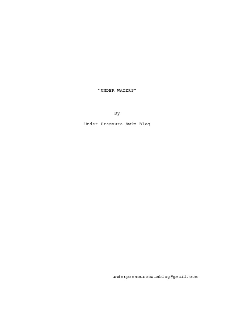 Under Water Script | PDF | Wellness