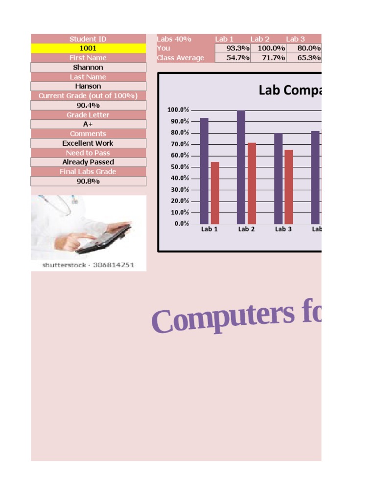Lab Comparison (You V.S. Class Average) | PDF | Educational Assessment ...
