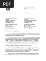 Horowitz Letter To Chuck Grassley - Ig Report | PDF