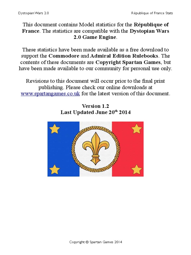 6 Republique of France v1.3 20th June PDF | PDF | Gun Turret ...