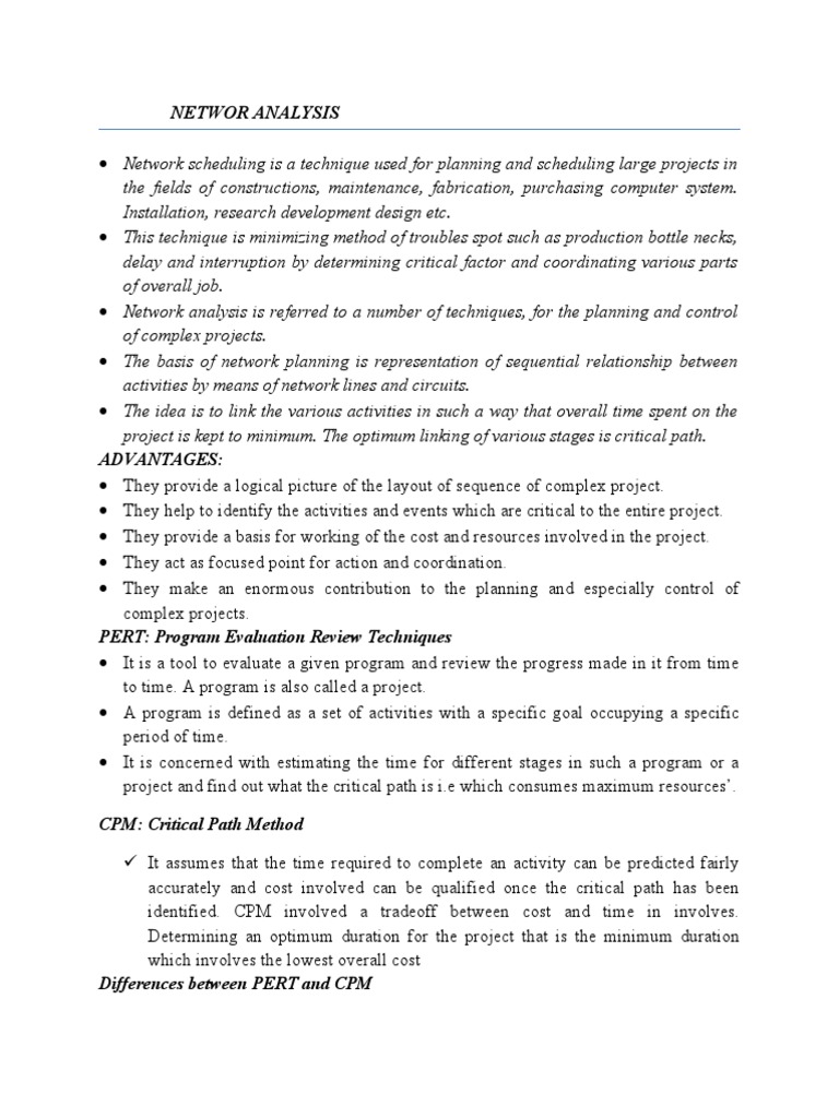 A Comprehensive Overview of Network Analysis Techniques for Planning ...