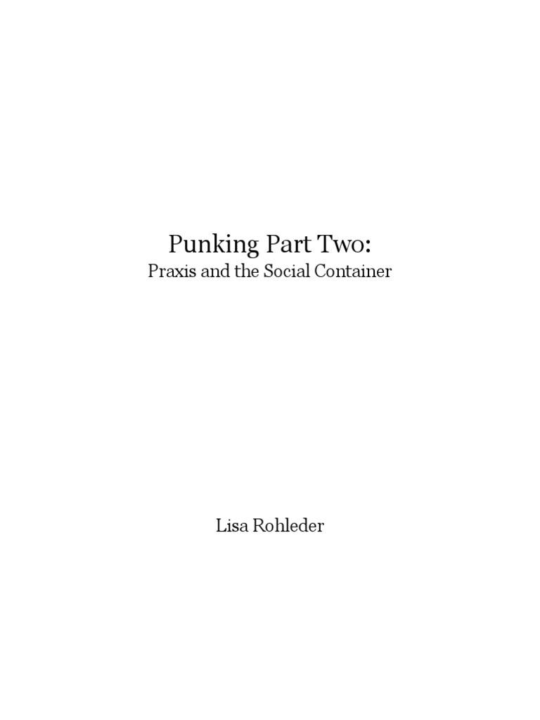 Punking-Social Container | PDF | Acupuncture | Traditional Chinese Medicine