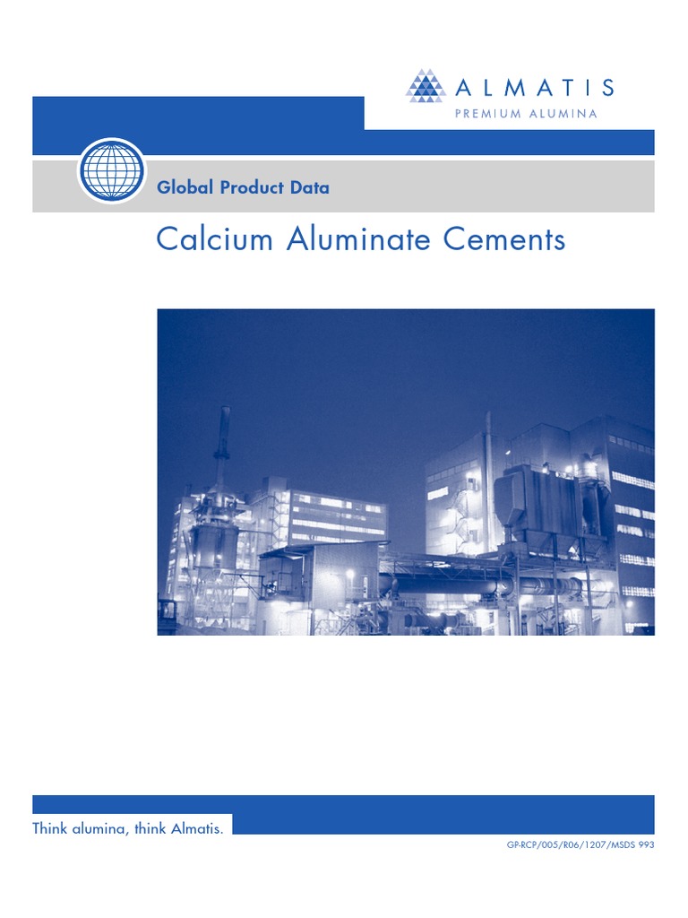 Almatis Calcium Aluminate Cements Data | PDF | Refractory | Cement