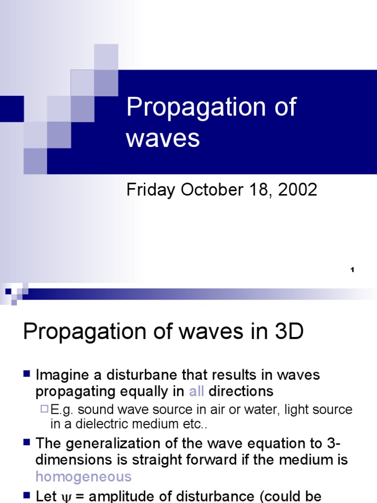 Three-Dimensional Wave Propagation: Analyzing the Behavior of Waves in ...