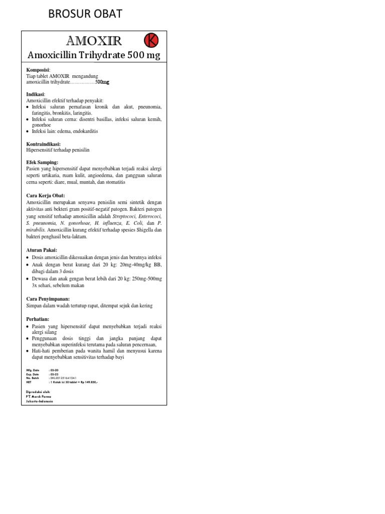 Kemasan Amox Kel. 8 FIX | PDF