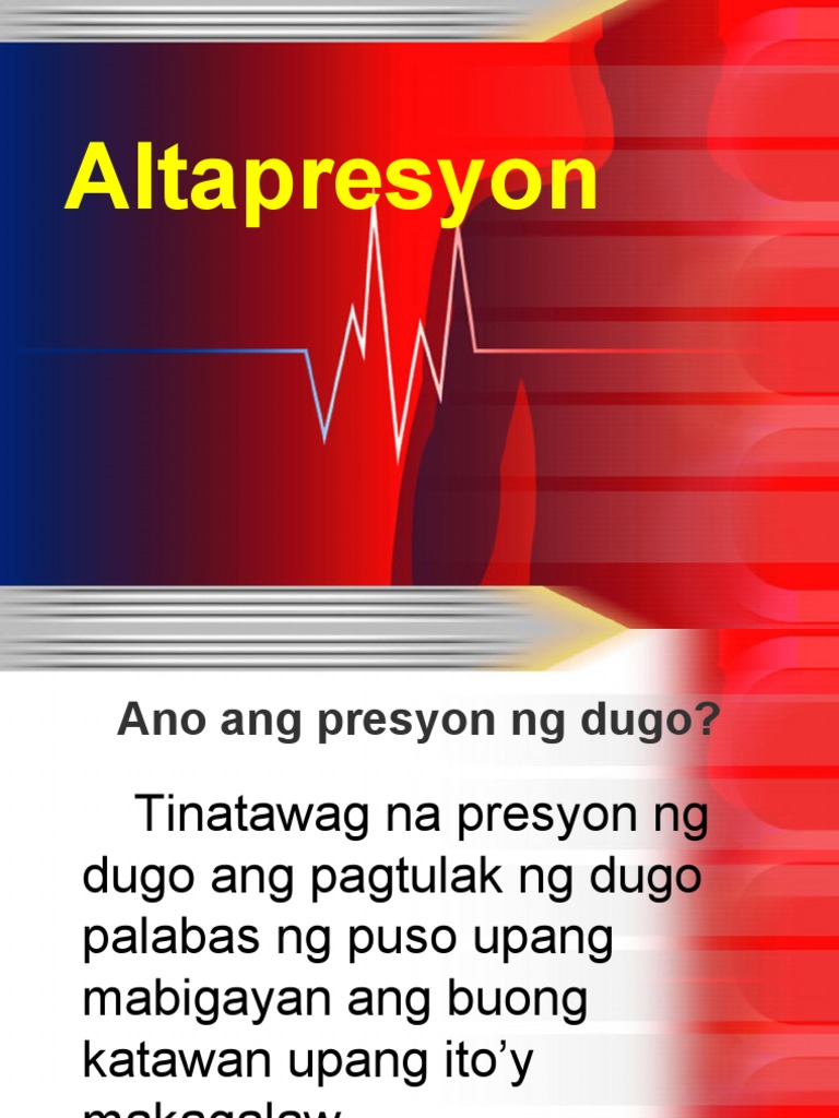 Altapresyon | PDF