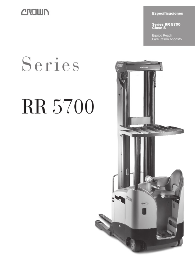 Descripciones de Equipo CROWN RR5700S - Es | PDF | Factores humanos y ...