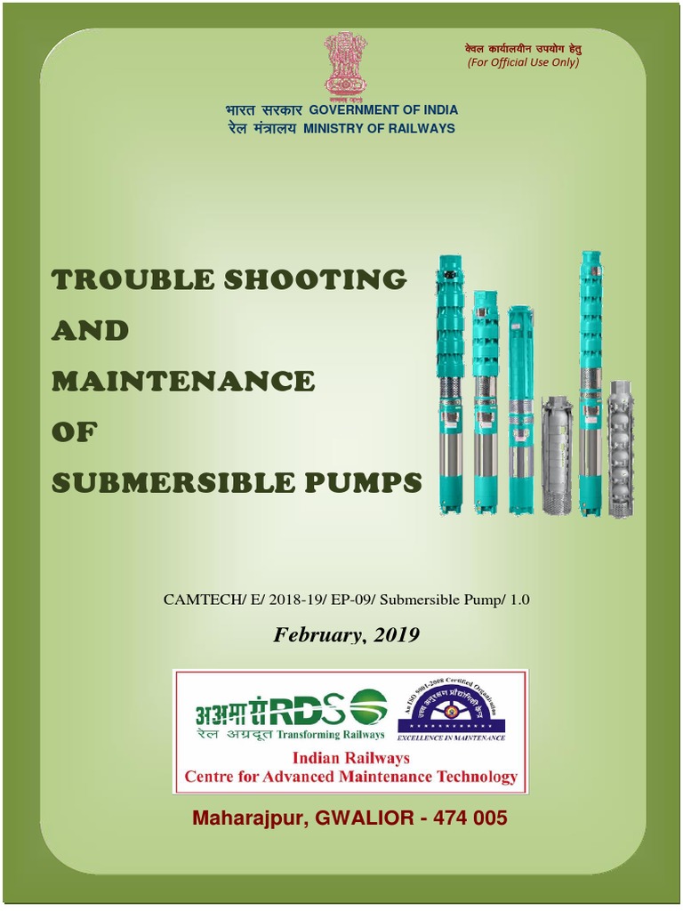 Handbook On Troubleshooting and Maintenance of Sub-Mersible Pump | PDF ...