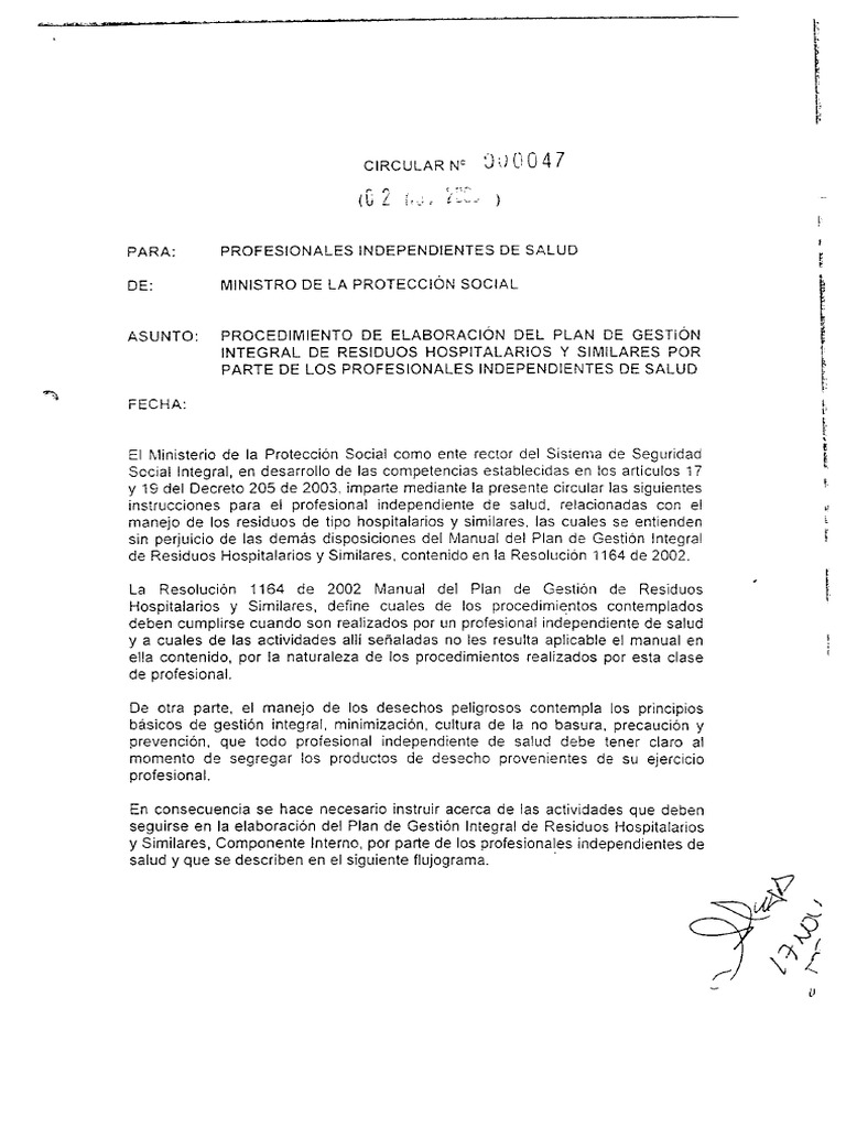 Circular 047 - 2006 | PDF