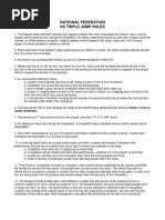 High School High Jump Rules Summary | PDF | Referee | Hobbies
