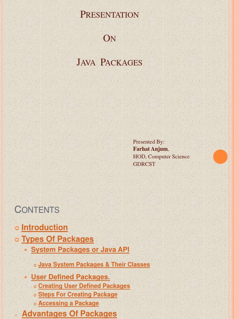 P O J P: Resentation | PDF | Class (Computer Programming) | Java ...