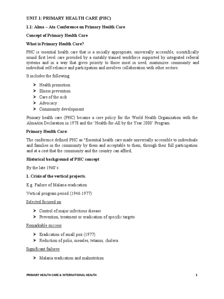 Primary Health Care | PDF | Universal Health Care | Health Care