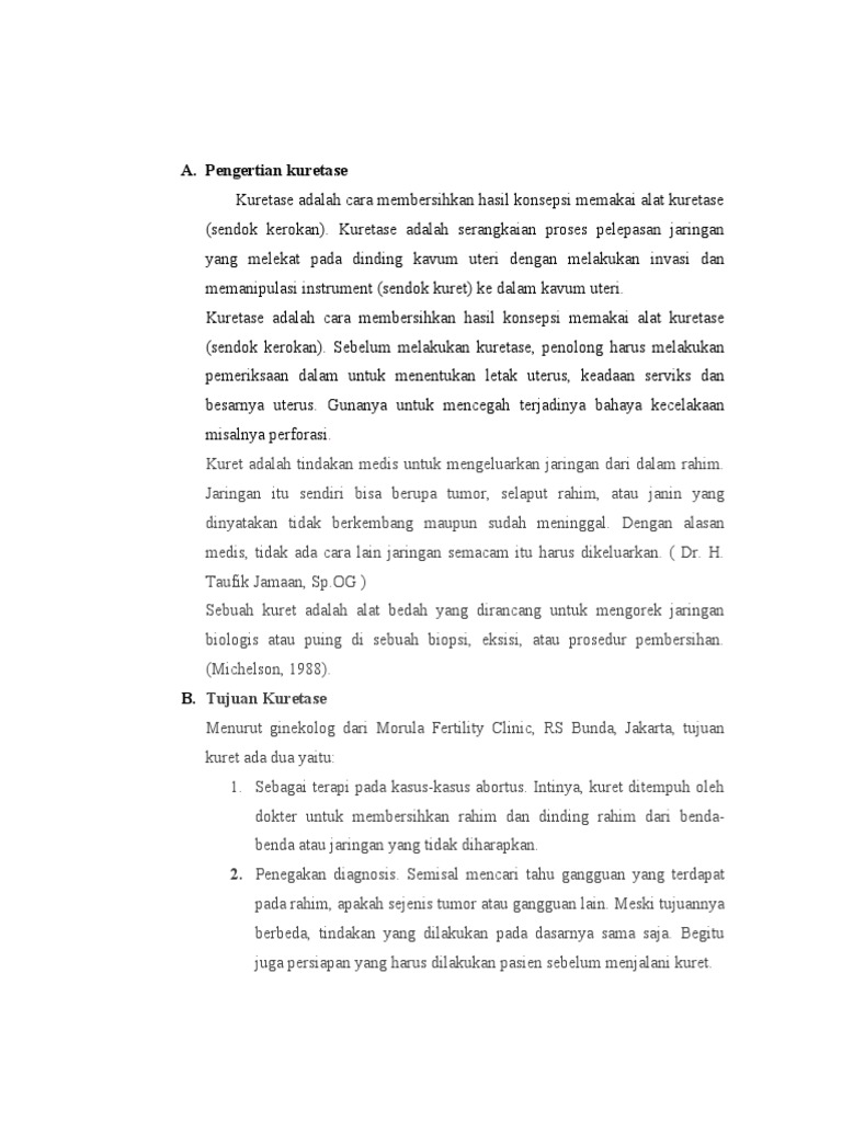 Alat Dan Obat Kuret | PDF