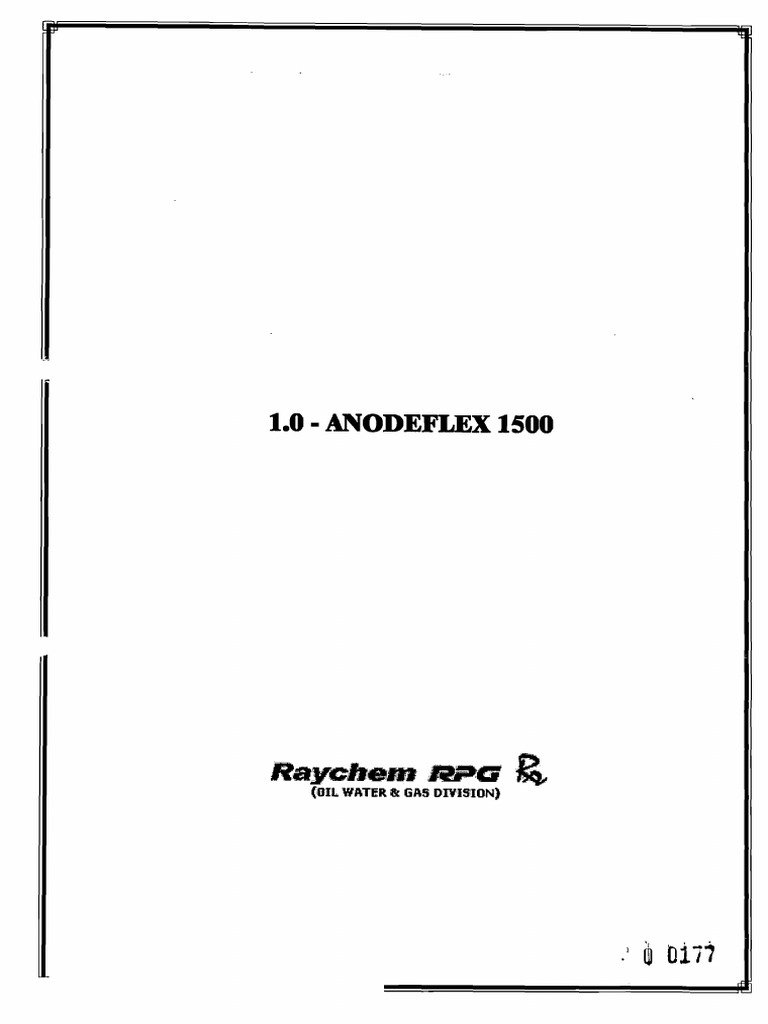 I-1-0 Anodeflex 1500 | PDF