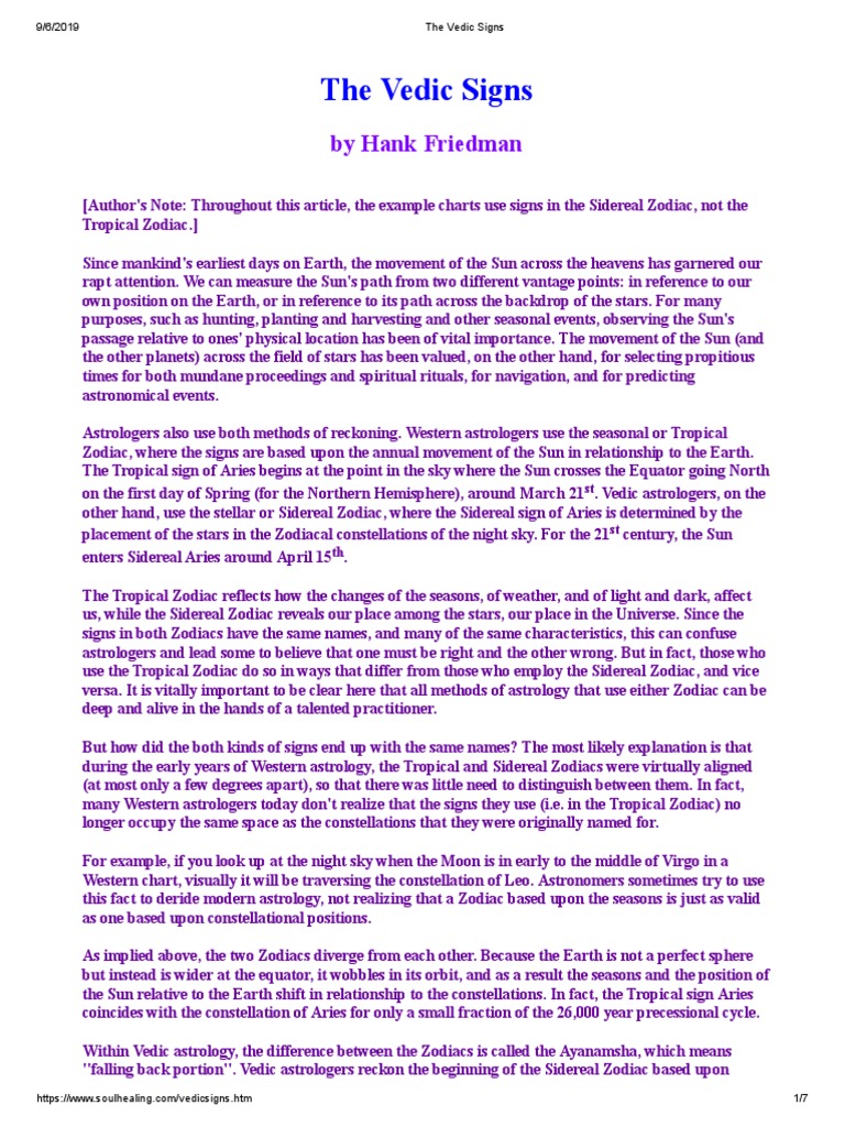 6th Lord Strong The Vedic Signs | PDF | Planets In Astrology | Zodiac