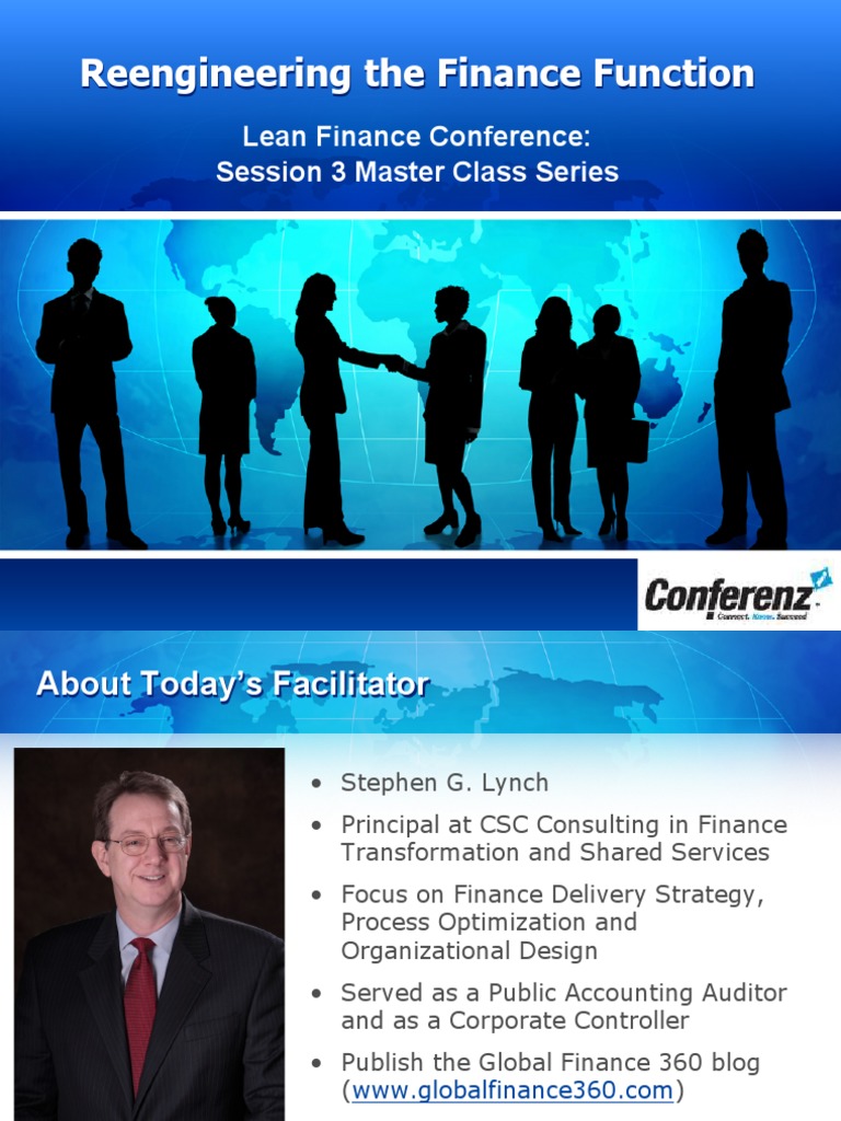 Reengineering The Finance Function: Lean Finance Conference: Session 3 ...