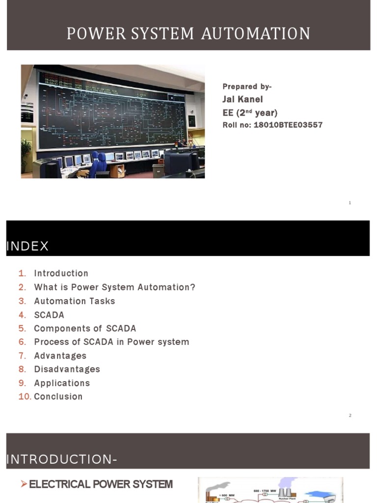 Power System Automation Overview | PDF | Scada | Programmable Logic ...