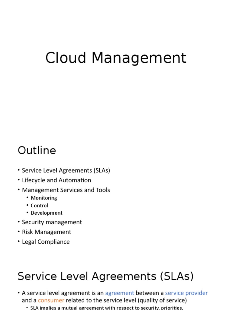 4 Pertemuan | PDF | Service Level Agreement | Cloud Computing