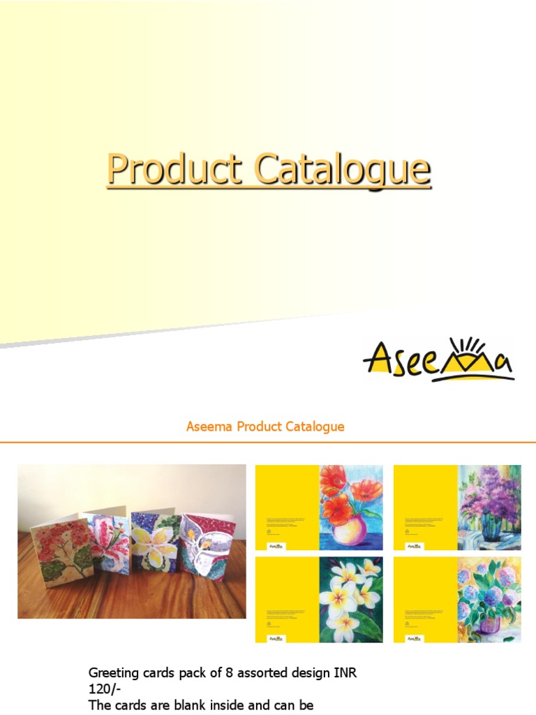 Aseema Product Catalogue Overview | PDF