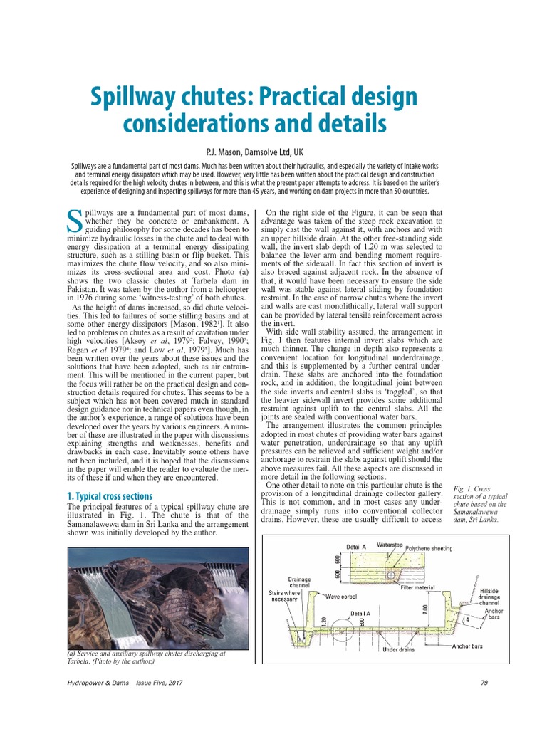 Spillway Chute Design Insights | PDF | Spillway | Dam