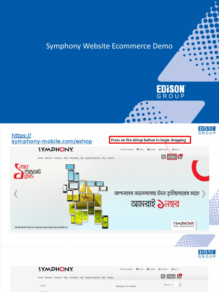 Symphony Website Ecommerce Demo | PDF | Business