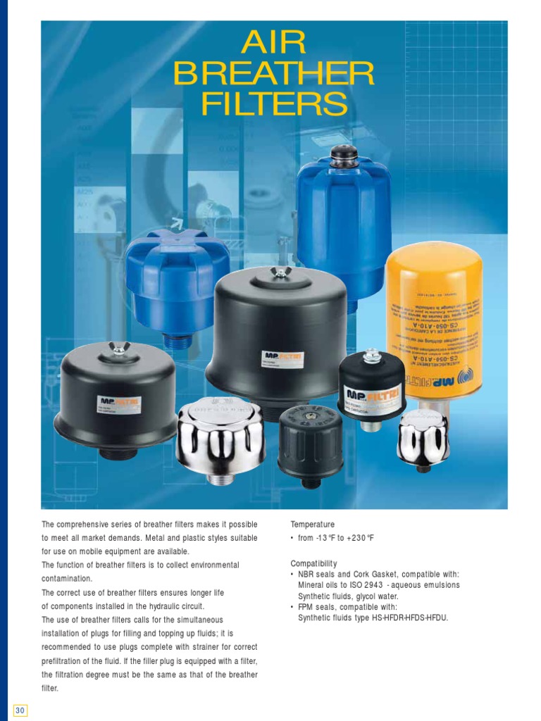 Air Breather Filters | PDF | Filtration | Valve