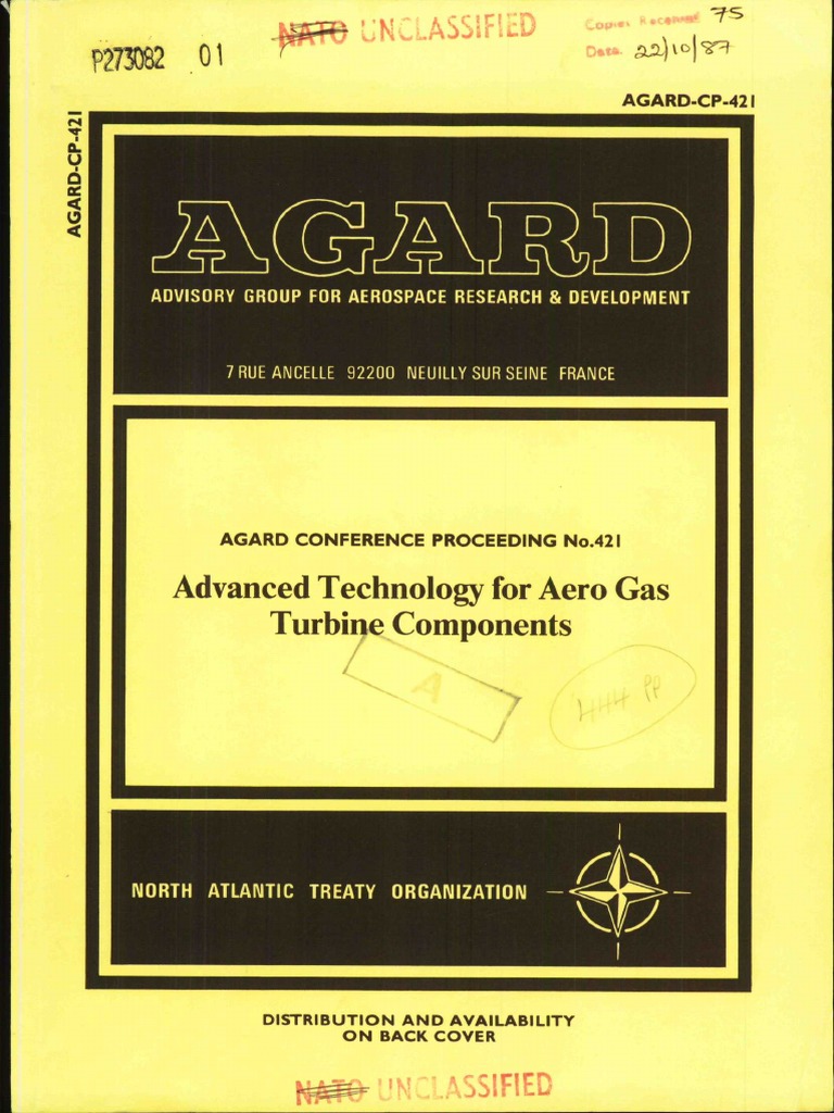 Agard CP 421 PDF | PDF | Jet Engine | Gas Turbine
