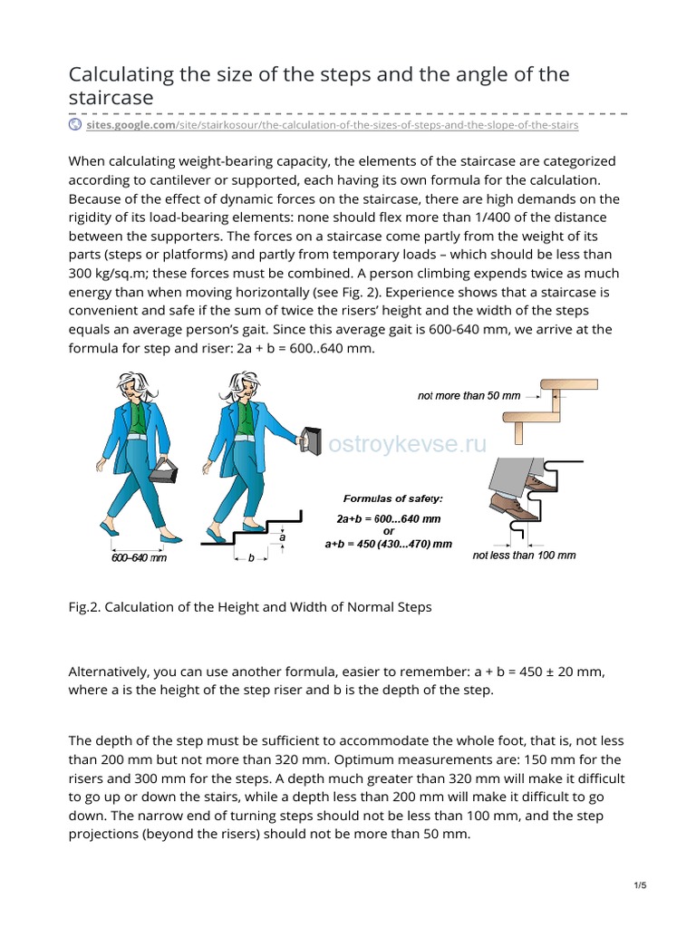 Calculating The Size of The Steps and The Angle of The Staircase | PDF ...
