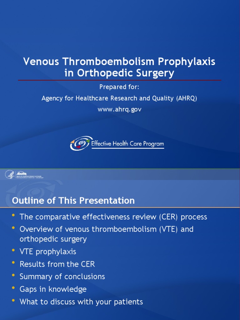 DVT Prophylaxis in Orthopedic Surgery | PDF | Thrombosis | Medicine