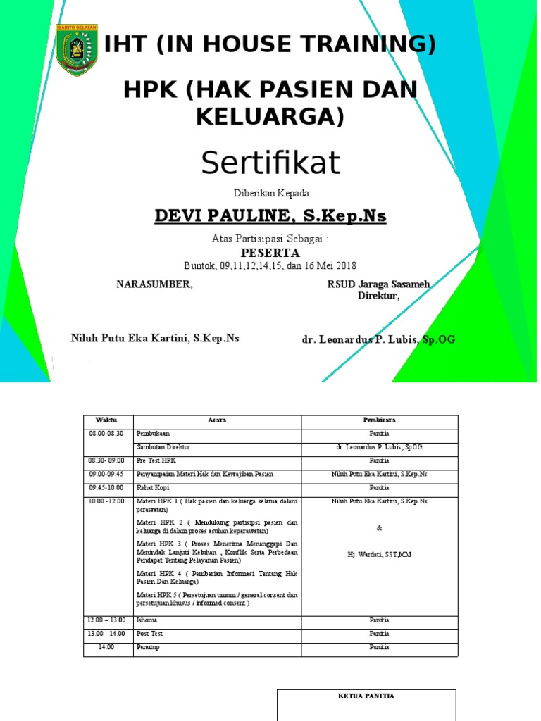 Sertifikat Code Red, Code Blue, EWS | PDF