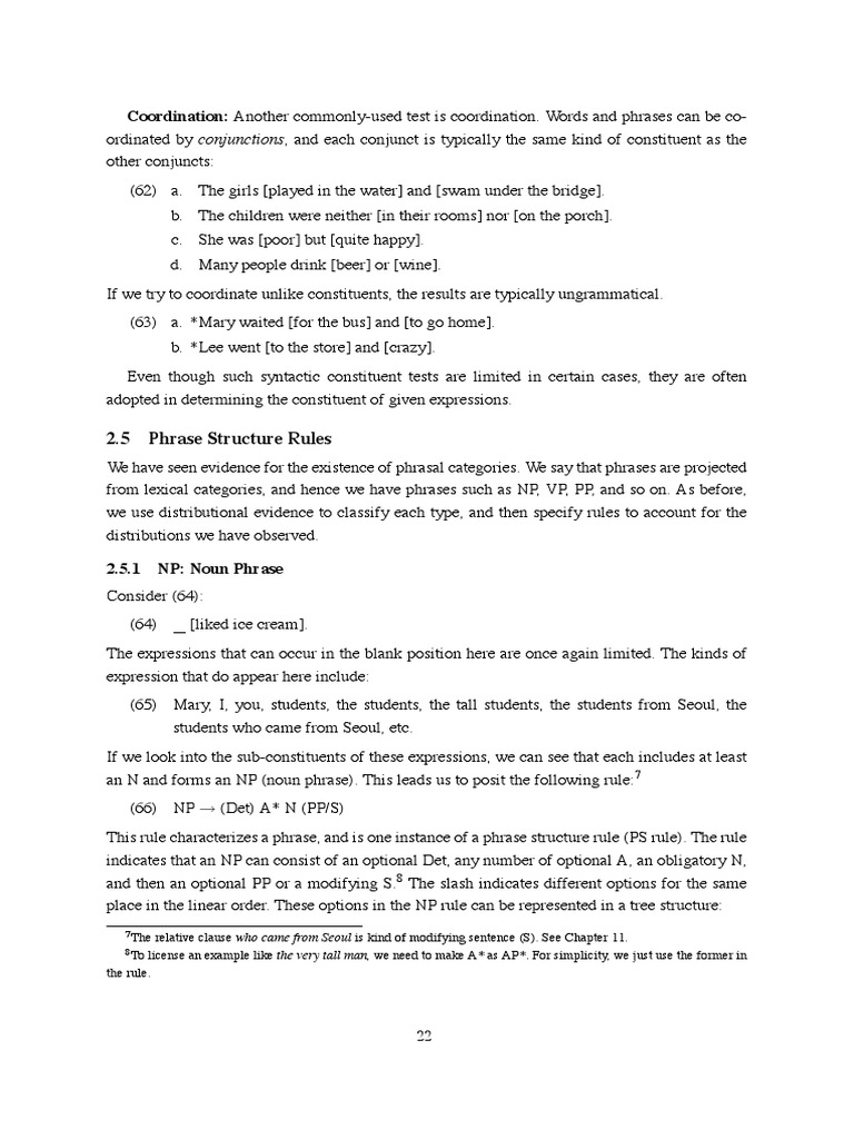 Coordination: Another Commonly-Used Test Is Coordination. Words and ...