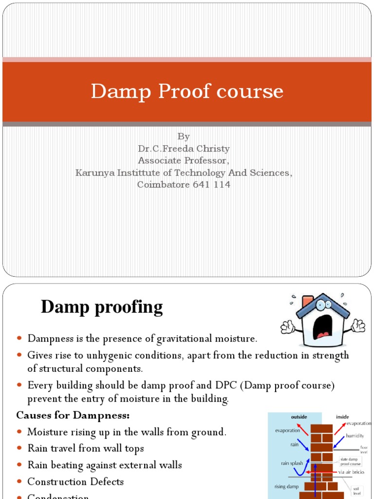 Damp Proof Course PDF | PDF | Asphalt | Calcium