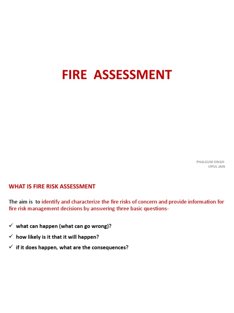 Fire Risk Assessment Guide | PDF | Risk Assessment | Hazards