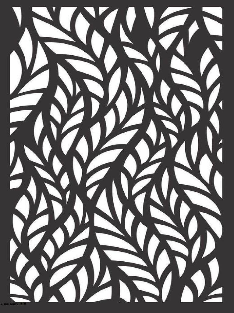 01 - Free DXF Leaf Pattern 01 | PDF