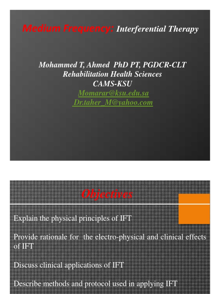 Interferential Therapy: Principles & Applications | PDF | Analgesic | Pain