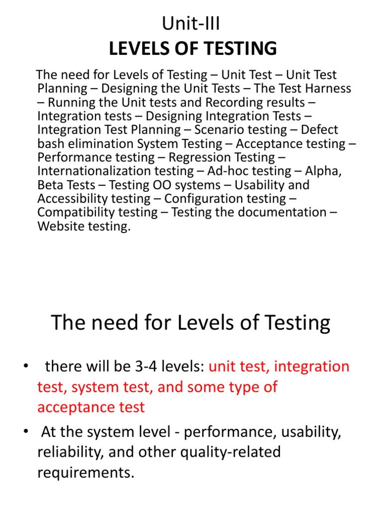 Unit 3 181127162906 PDF | PDF | Software Testing | Unit Testing