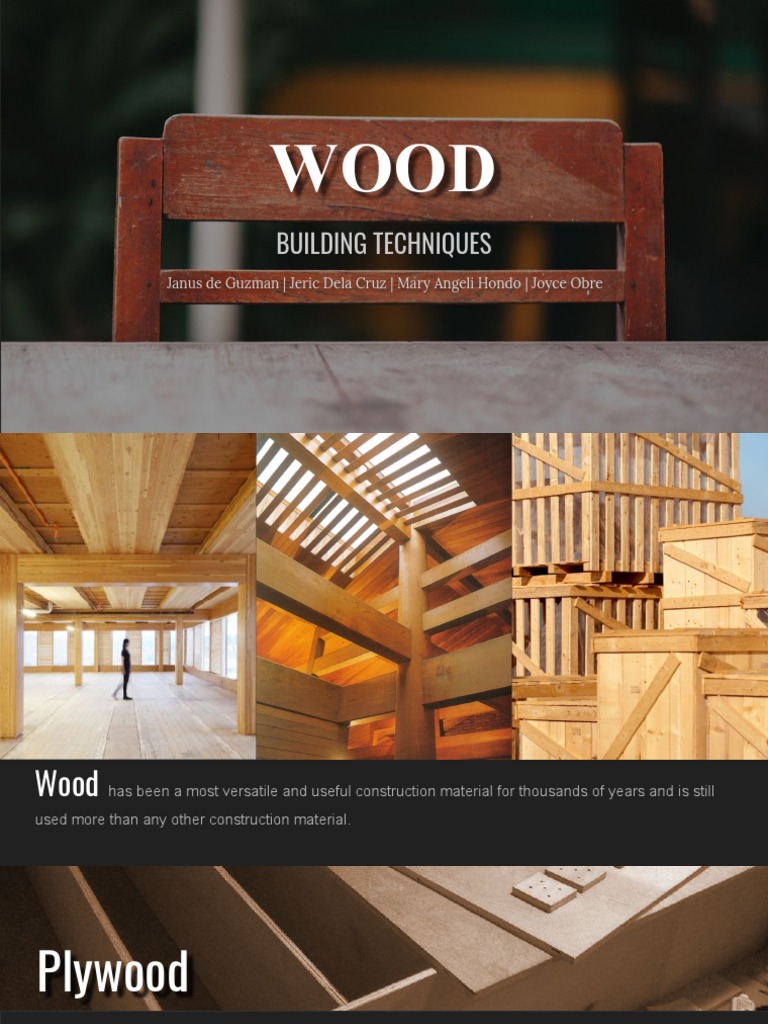 Wood Construction Techniques Overview | PDF | Lumber | Wood