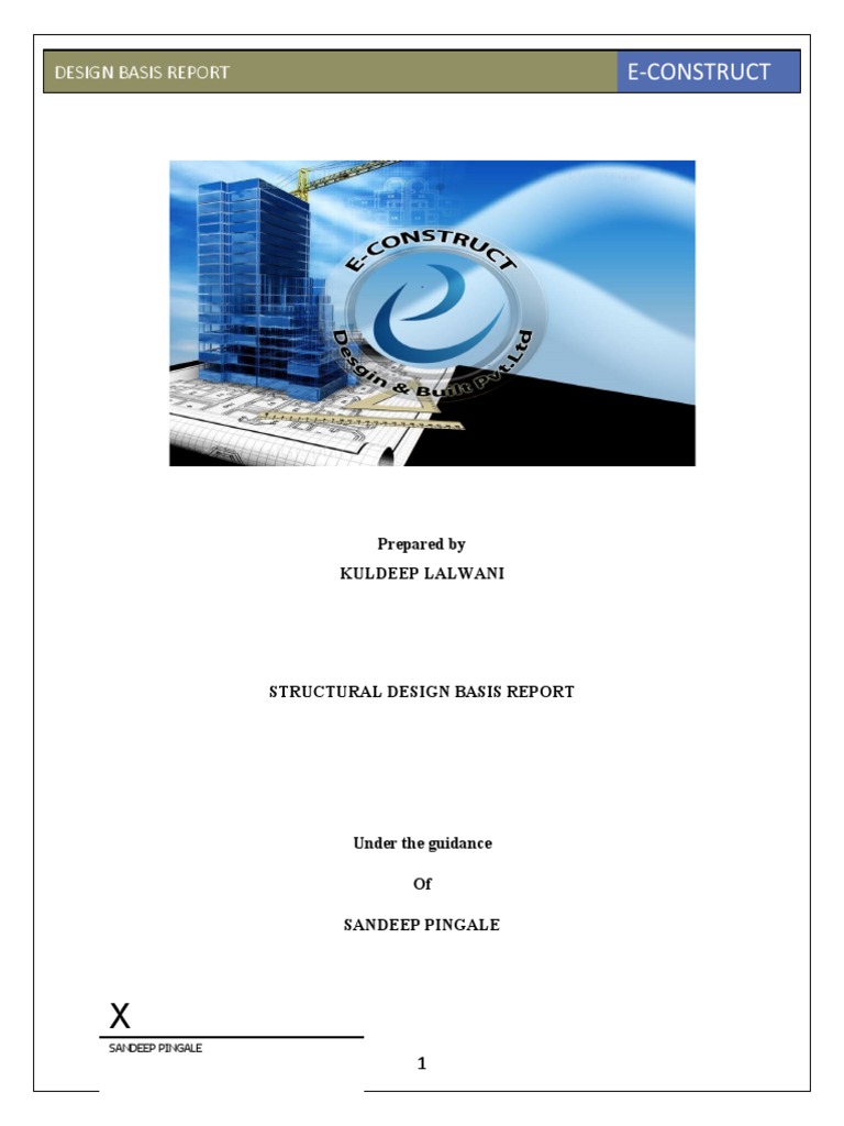 E-Construct: Design Basis Report | PDF | Structural Analysis | Strength ...