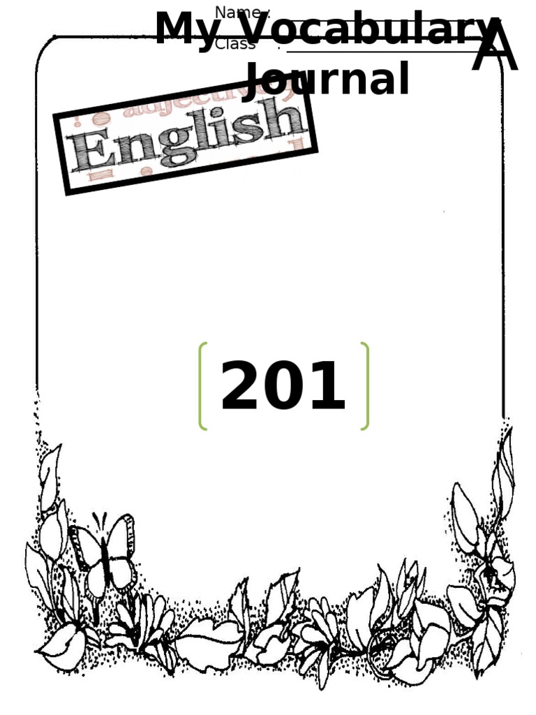 My Vocabulary Journal | PDF | Adjective | Word