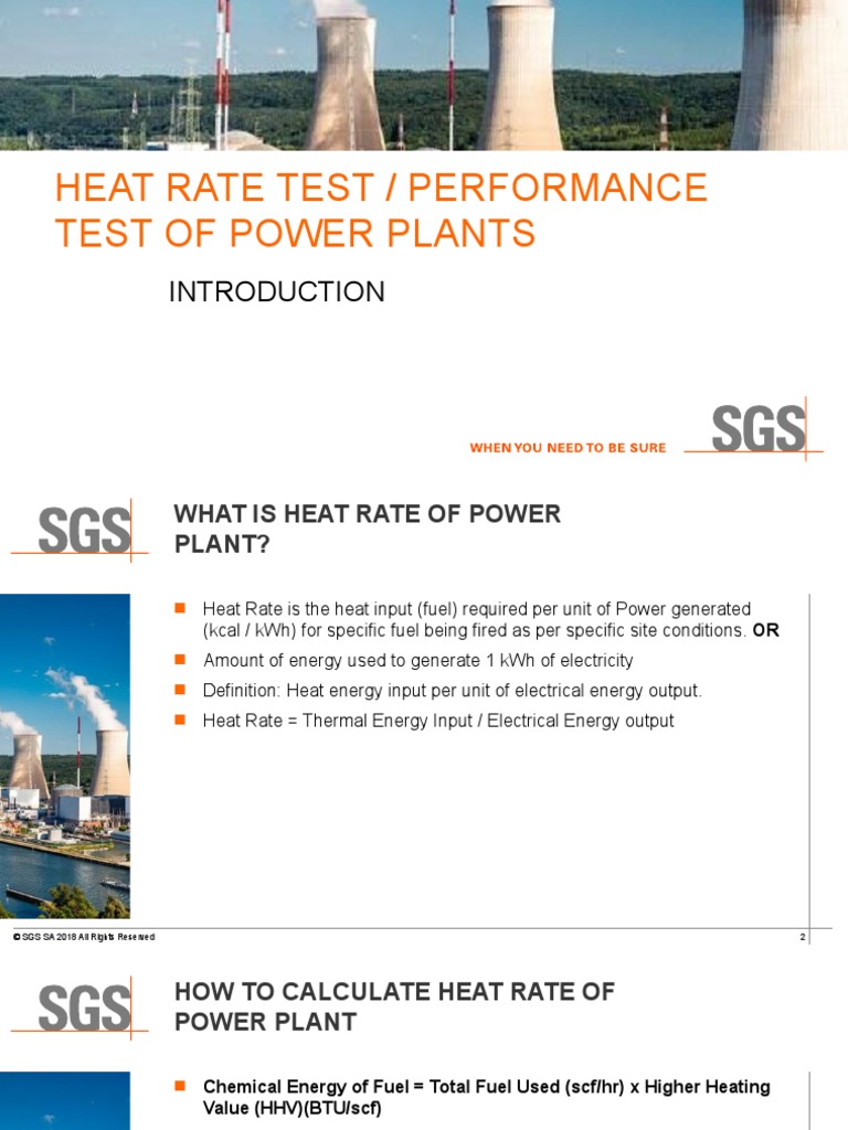 Heat Rate Test / Performance Test of Power Plants | PDF | Kilowatt Hour ...