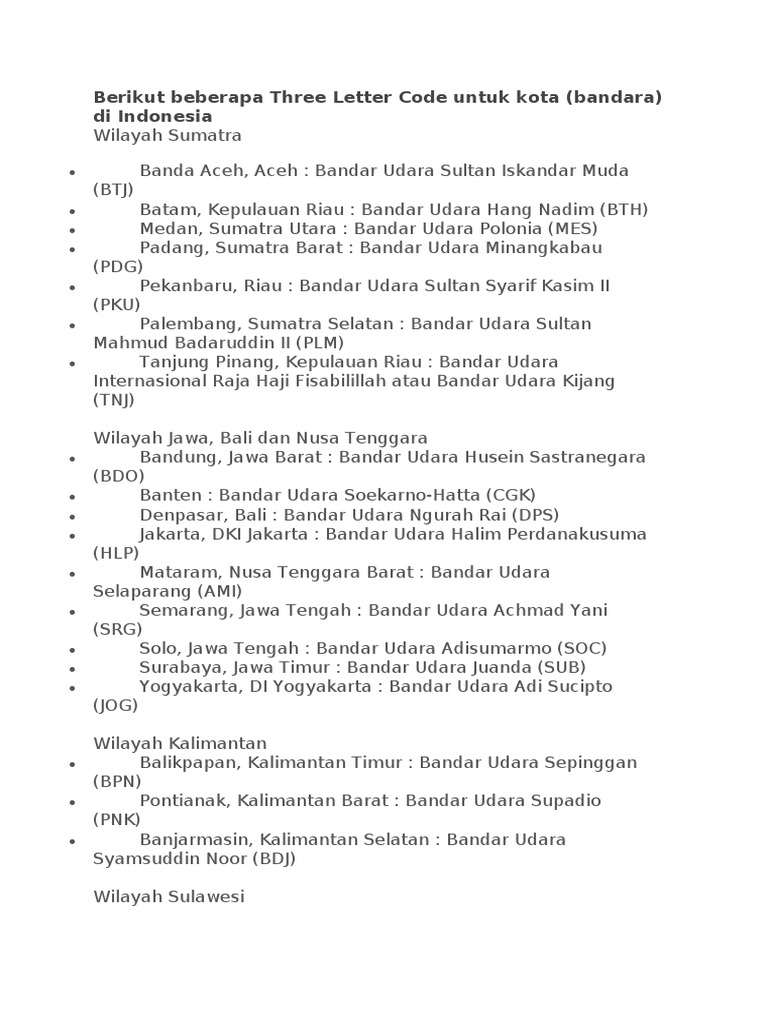 3 Letter Code | PDF | Teknologi & Rekayasa