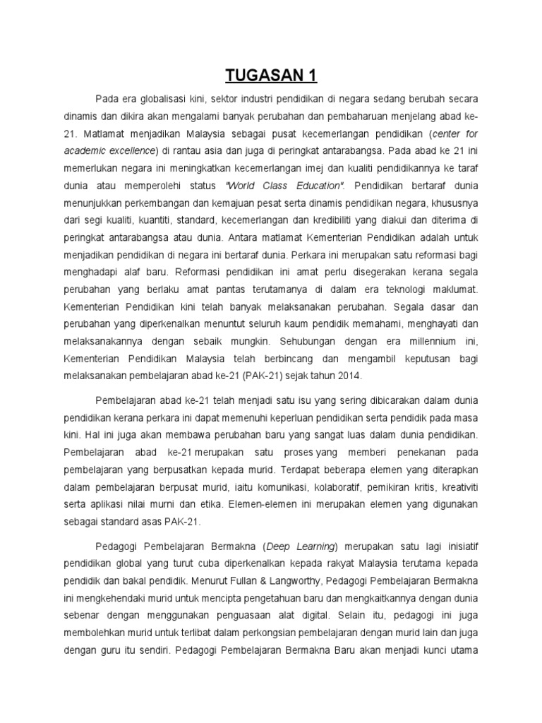 Tugasan 1 Edup 3083 | PDF | Pengembangan Diri