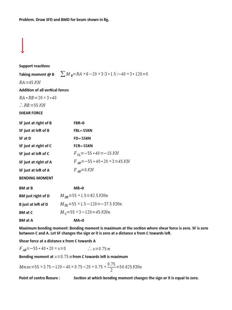 SFD BMD Problems | PDF | Bending | Beam (Structure)