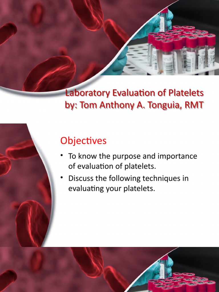 Laboratory Evaluation of Platelets | PDF | Platelet | Coagulation