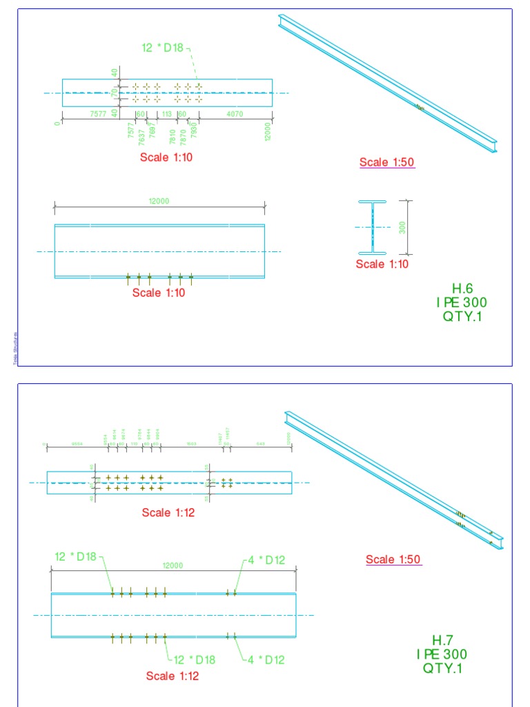 IPE 300 Specifications and Drawings | PDF