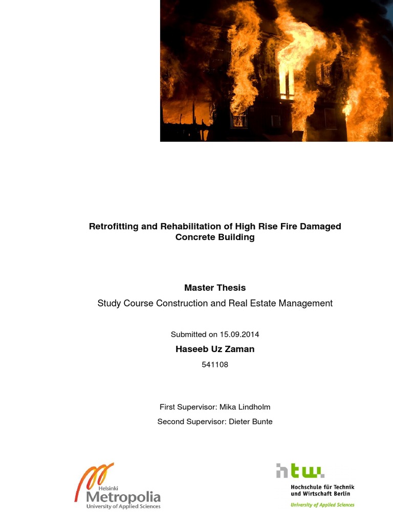 Retrofitting and Rehabilitation of Fire PDF | PDF | Fires | Concrete